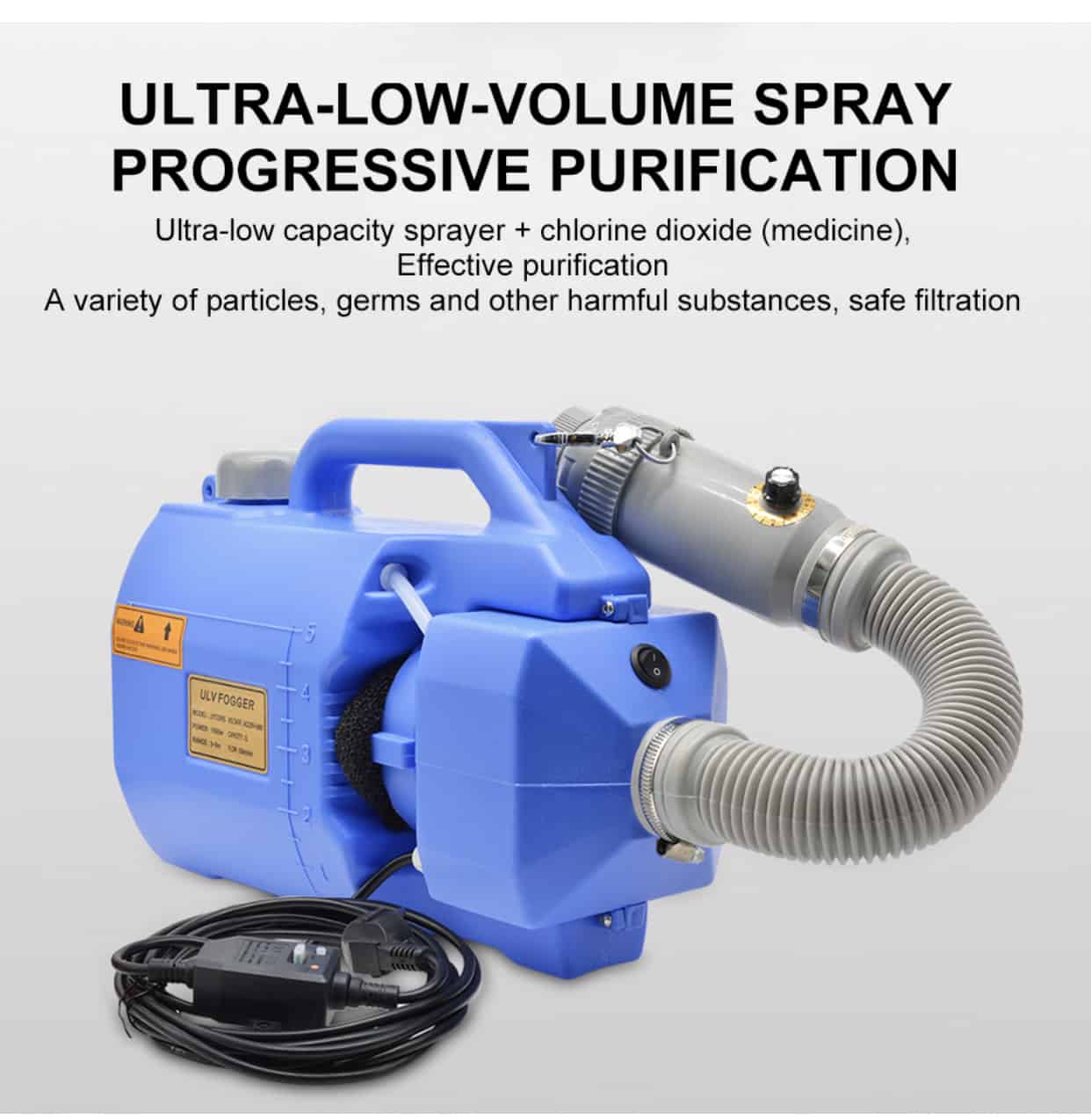 Technical parameters of 5L-ULV Cold Misting Sprayer